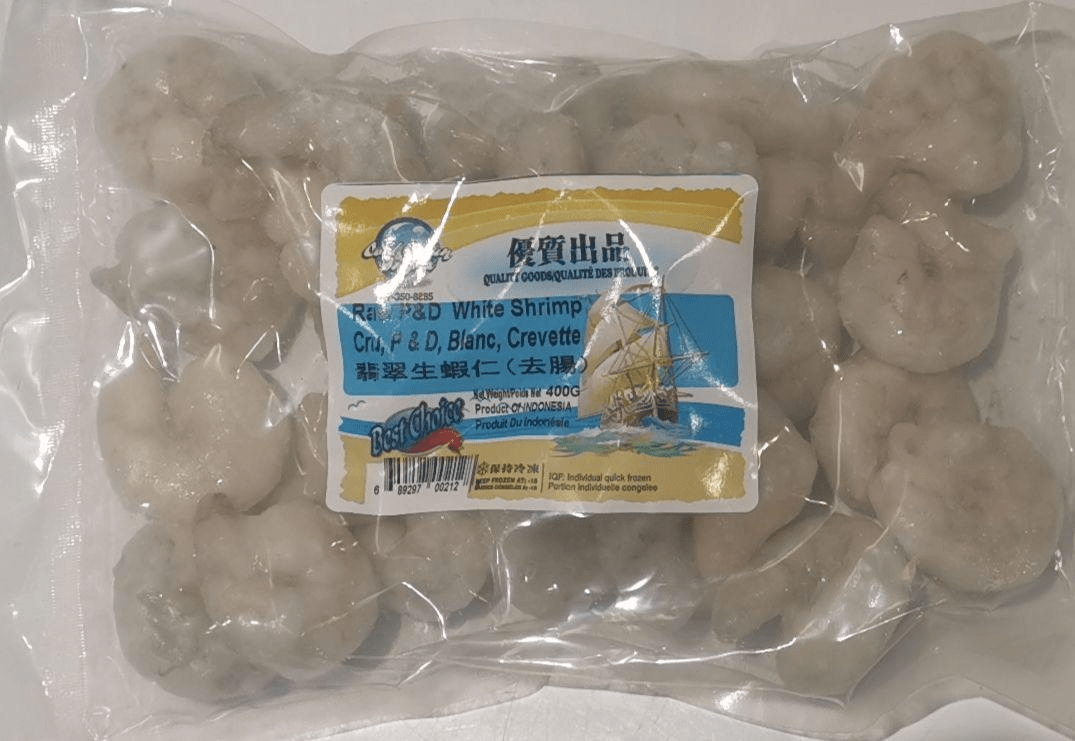 Cool Ocean Raw P And D White Shrimp (400g) | Brandco Direct Inc
