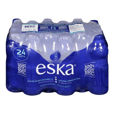 ESKA Natural Spring Water 24 Bottle (500ml)– Pure Canadian Hydration ...