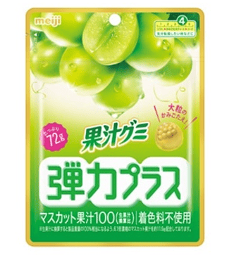 Meiji Fruit Juice Elastic Plus Gummy Muscat (72g) | Brandco Direct Inc