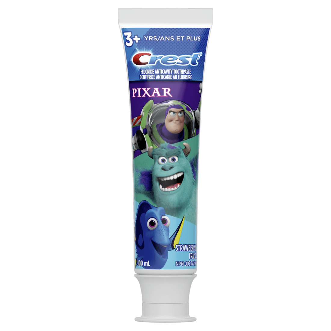 Crest Kid's Pixar Toothpaste Strawberry (100ml) | Brandco Direct Inc