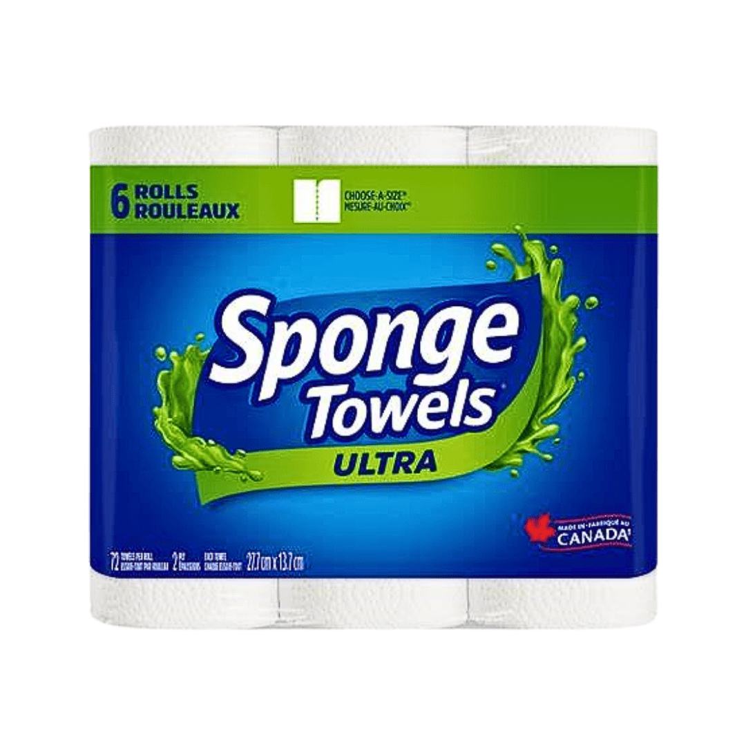 Sponge Towels Ultra 6R 2Ply 72s (6 Rolls) | Brandco Direct Inc