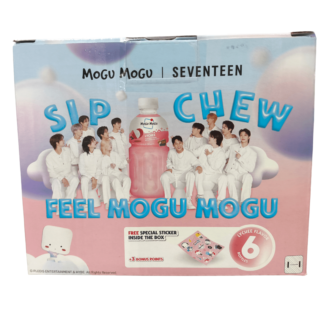 Mogu Mogu Seventeen Limited Edition | Lychee Flavored Drink with Nata ...