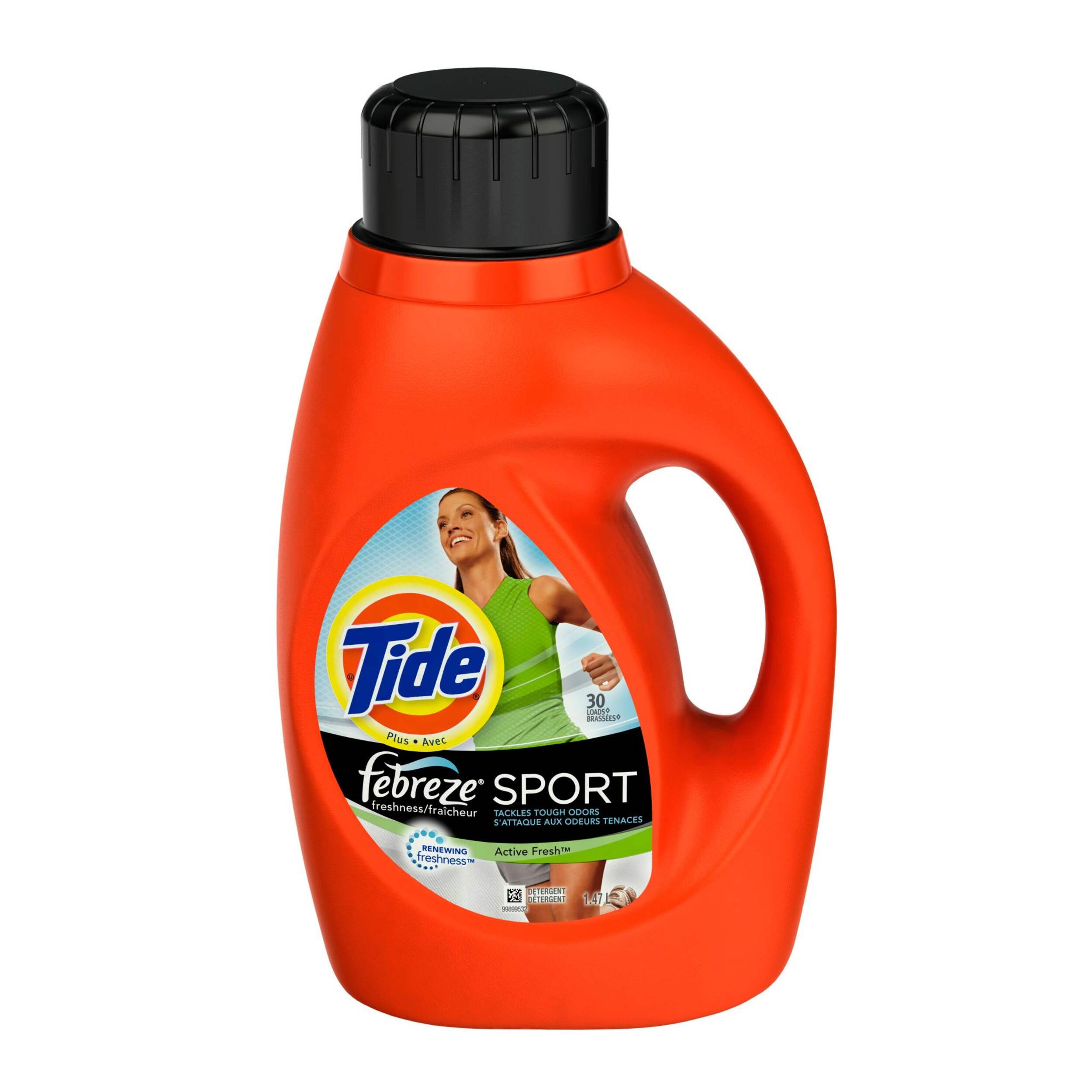 Tide Liquid Laundry Detergent 2X w Febreze Sport Act Fre 36 Ld (2.04L ...