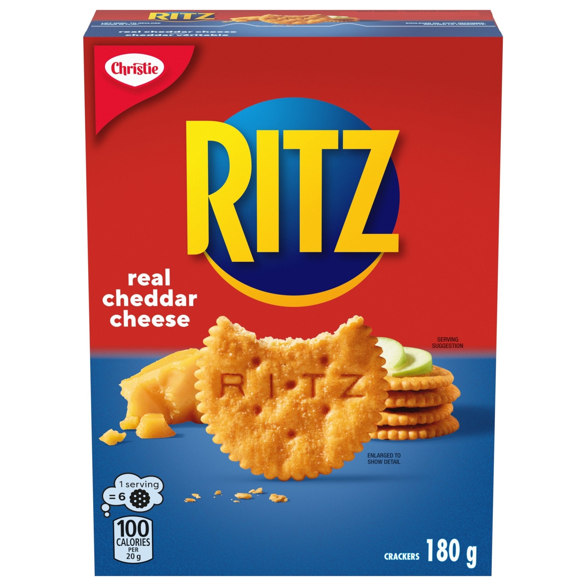 Christie RITZ Crackers Real Cheddar Cheese (180g) | Brandco Direct Inc